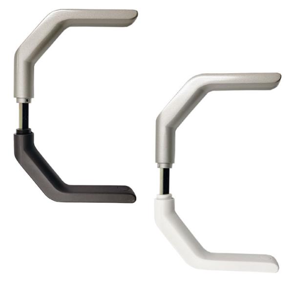 三協立山アルミ レバーハンドル MIWA LZ-2型 WD4112-01型番：ハンドル WD4112-01カラー：ブラウン(KG) or ホワイト(WH)左右勝手：左右勝手兼用主な使用ドア：・アナード2・ウインコール2対応刻印：MIWA L...