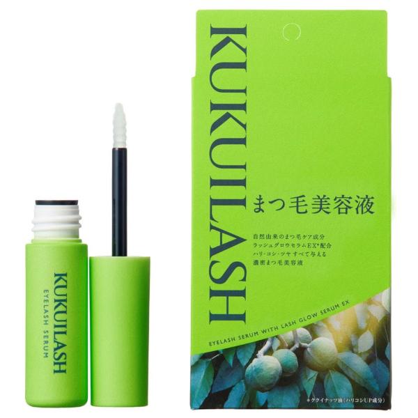 特長自然由来成分・ラッシュグロウセラムEXがまつ毛にハリ・コシ・ツヤをプラスダメージ補修成分のケラチン配合目元を守るビタミンC誘導体、プロビタミンB5、ビタミンE、セラミド類似体配合フロッキーチップで生え際から毛先までしっかりケア無添加処方...