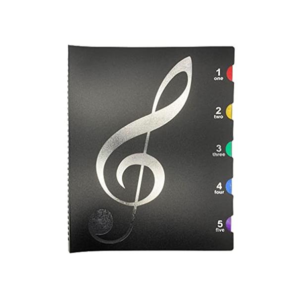 A4サイズの楽譜ファイルです。リング式のファイルなので180度見開きはもちろん折りたたんで使用することもできます。PP材質を使用している為、防水性、防汚性、耐久性があり長く使用できます。フィルムポケットではないのでファイルに入れたまま書き込...