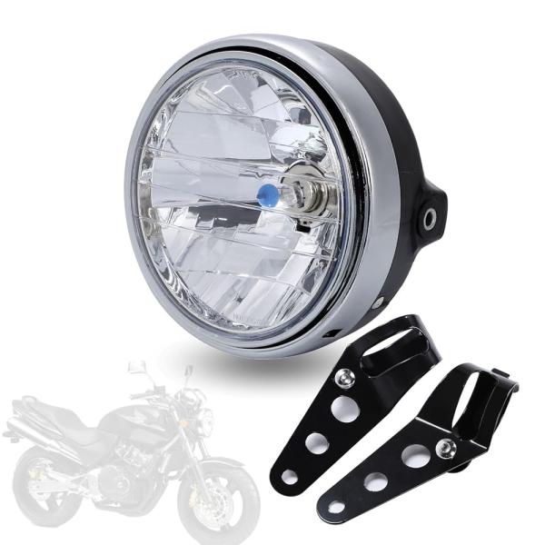 【商品仕様】バルブ:H4 レンズ径:180mm 左右幅:200mm 奥行:120mm 取付穴:8mm ※メッキ部分に光軸調整の穴が空いています。【 適合車種 】 バリオス / バリオス2 / ゼファー 400 750 / ZR 250 40...