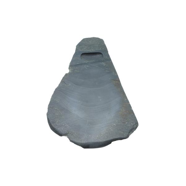 約サイズ ：18ｃｍ×12ｃｍ　高さ1.8ｃｍ数量  1個   状態   新品   羅紋抗の硯になります。こちらは半原石硯で、原石の風合いを残した作風が特徴です。