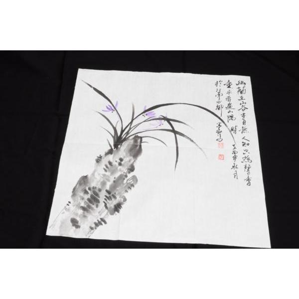 サイズ  約50ｃｍ×50ｃｍ  数量  1枚   状態   新品（本紙のシワ/微破れご了承ください）   ※本紙のみ出品になりますご注意ください。 中国墨彩画になります。印刷物ではございません、墨を使用して描いてある作品です。表装の本紙と...