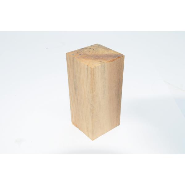 黒柿約サイズ：3ｃｍ×3ｃｍ×厚6.5ｃｍ数量：1個状態：新品発送：画像の現品をお届けいたします。製造：日本製　素材：黒柿比重：0.7（※1以上で水に沈みます。）材質の特徴比重はそこまでありません、割と軽い印象の木材です。また黒柿は白黒が絶...