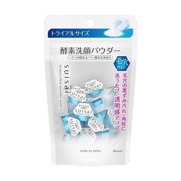 商品名：カネボウ　suisai　ビューティクリア　パウダーウォッシュN　トライアル　内容量：0.4g×15個