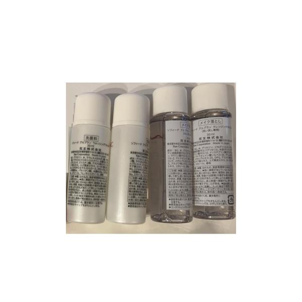 商品名：花王　アルブラン　洗顔サンプルセット内容量：アルブラン　クレンジングオイル　サンプル　30ｍｌ×2個アルブラン　ウォッシングリキッド　サンプル　30ｍｌ×2個　　