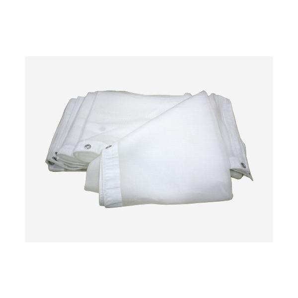 塗料ミストの飛散を防止します。スプレーを要する塗装現場では必需品です。ただし、100%のシャットアウトではございませんので、ご注意を!!軽くて丈夫ですから、取り扱いも容易に行えます。四辺すべてに約45cmピッチのハトメが付いていますのでシー...