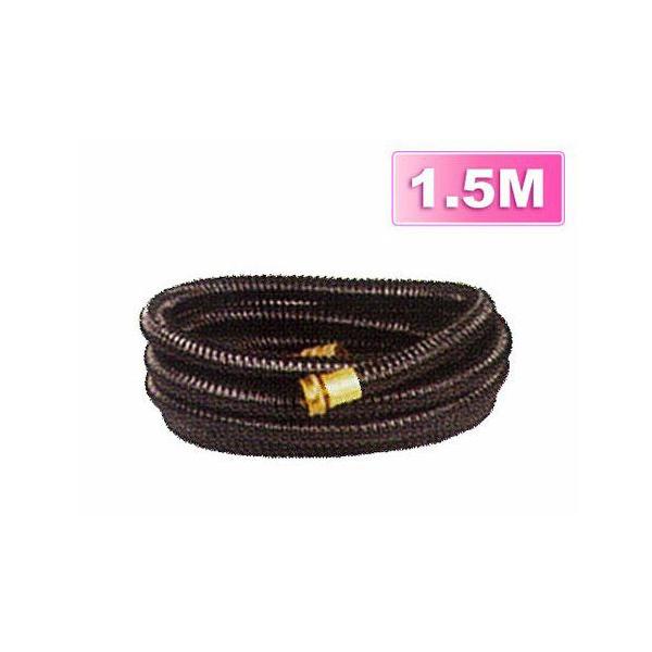 低圧温風塗装機(クリーンボーイ)用のエアーホースです。3/4インチ(φ19)×1.5Mの金具付です。※商品取り寄せに2〜3日かかります※