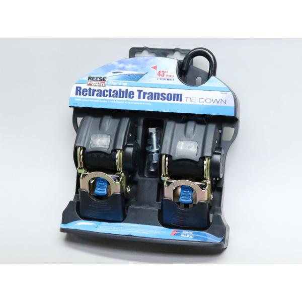 ■商品説明■・トランサムタイダウンベルト(スチール)になります。・ジェットスキー、バスボート等のトレーラーに!!■商品詳細■・ベルト幅：2インチ(約5cm)・ケーブル長さ：108cm・耐荷重1本：833ポンド (約377kg)・材質：スチー...