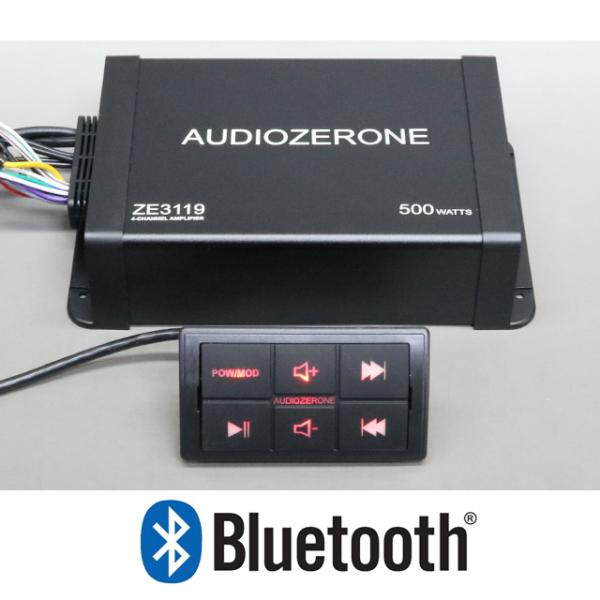 ■商品説明■・Bluetoothアンプ 4ch・受信機は防水仕様となっております。・RCA出力付き　■商品詳細■・最大出力：125W×4ch・アンプ出力：2チャンネル(RCA)※外部アンプ(パワーアンプ)などにも接続可能・AUX INPUT...
