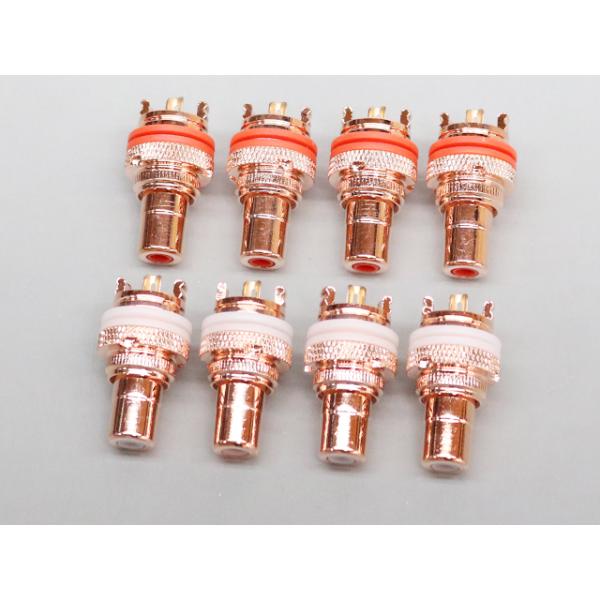 ■商品説明■・アンプ用高級RCAジャック になります。・本体の材質は銅メッキです。■販売単位■・1セット 8本(赤4個・白4個)■商品状態■・新品(未使用品)■お支払方法■・銀行振込・郵便振替・クレジットカード・代金引換 (代引き)■発送方...