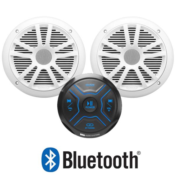 ■商品説明■・BOSS Bluetoothアンプ＋6.5インチ防水スピーカー・RCA出力付きですので外部アンプ(パワーアンプ)などにも接続可能です。■商品詳細(Bluetoothアンプ)■・スピーカー出力：2ch（4Ω）　・最大出力：60W...