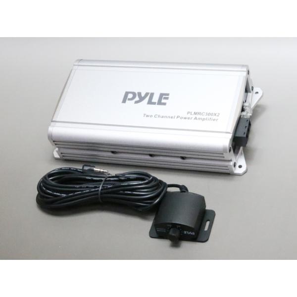 ■商品説明■・小型マリン用パワーアンプです。・水上バイクなどのオーディオの音量を大きくしたい人に!!・ボリュームコントローラー付きですので音量も付属のボリュームコントローラーにて調整可能です。■商品詳細■・本体サイズ：約L220mm×W11...