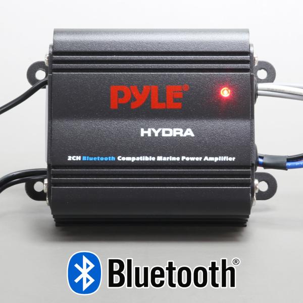 ■商品説明■・Bluetooth内蔵マリンアンプになります。 ・ヘッドユニットが付いていない水上バイク・ボート・スノーモービル等にお勧めです。・Bluetoothも内蔵しているため、スピーカーに接続するだけでご使用可能です。・ボリュームコン...