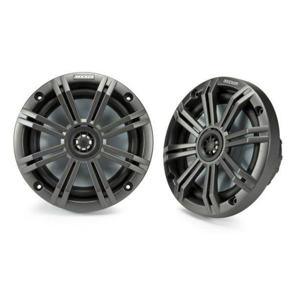 ■商品説明■・Kicker  防水マリンスピーカー・スピーカーは6.5インチ(16.5cm)です。・グリルは2種類付属してます(グレー・ホワイト)■商品詳細■・再生音域：35Hz〜21KHz・インピーダンス：4Ω・許容入力：65W (最大1...