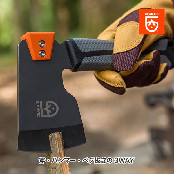 GEAR AID (ギアエイド) Balta Camp Hatchet (バルタキャンプハチェット) 14045薪割りだけでなく、杭を打ち込んだり、ペグを抜いたりと万能な斧です。重みのある強靭なブレードは耐摩耗性・耐食性に優れ、硬度の高い4...