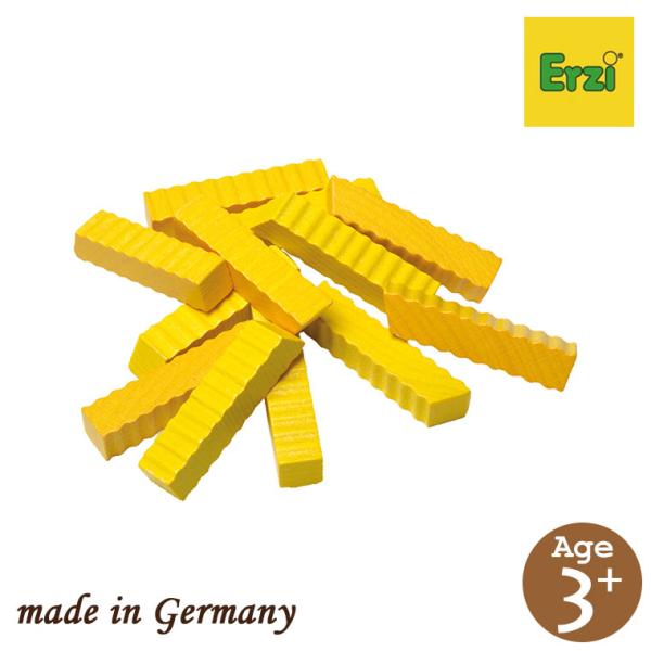 Erzi(エリツィ)のフライドポテト 4941746827277おしゃれでかわいい、ヨーロッパの木のままごと玩具。豊かな色彩の食材に、リアルに再現されたパッケージデザインが特徴的。ヨーロッパのマルシェから買い付けてきたようなままごとを、ドイ...