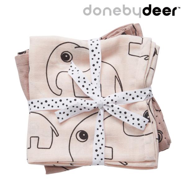 Done By Deer バープクロス コンツアー（2枚セット） DBD070007Done by Deer（ダンバイディア）はデンマークのベビーキッズブランド。大自然からインスピレーションを得たスカンジナビアンデザイン、遊び心溢れるアイデ...