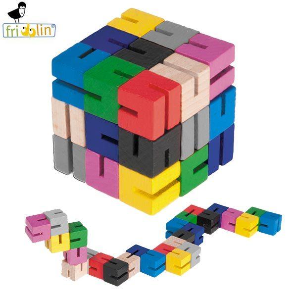 フリドリン社は、1985年にドイツで設立されました。現在では全世界へアートやゲームなどを発信しています。クネクネ動かして、動物や文字、階段など様々な形が作れます。想像力を膨らませてチャレンジ！小さいのでどこにでも持って行けて、集中力アップや...