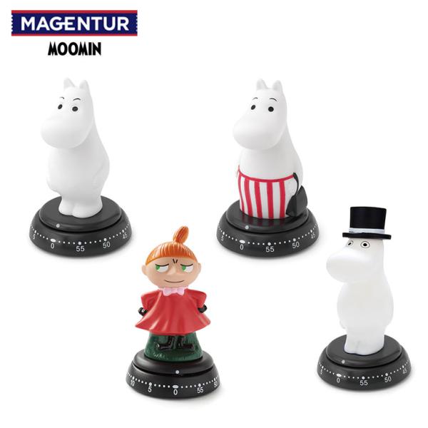 MOOMIN Magentur 3DキッチンタイマーMAGENTUR（マゲンチャー）は2009 年にフィンランドで設立。ムーミンのキッチンタイマーは、そのデザインと機能性で国内外で好評を博しています。ゆっくり廻って時間になると「ジリジリーン...