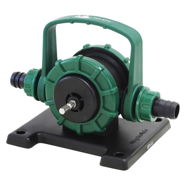 水の移送、給排水に！■特徴・龍が如く、大流量の給排水が可能な電ドルポンプ水龍です。・電気ドリルのチャックに接続して使用する完全自給式ポンプです。・雨で溜った水たまりやトイレの水抜きなど、現場の給排水作業に便利です。・ベースにΦ4.2mm穴付...