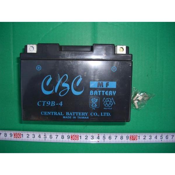 新品バッテリー　ＣＴ9B-4 (YT9B-4　GT9B-4 適応） マジェステイABS(02-　マジェステイC(02-　T MAX TZF-R 等１個。製造メーカー中国製 箱（パッケージの　カラーは　違うことが　あります。）送料別 ゆうパッ...