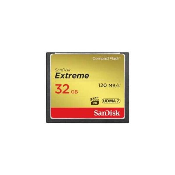 メモリー種類：コンパクトフラッシュ メモリー容量：32GB 最大転送速度：120MB/s 最大書込速度：85MB/s