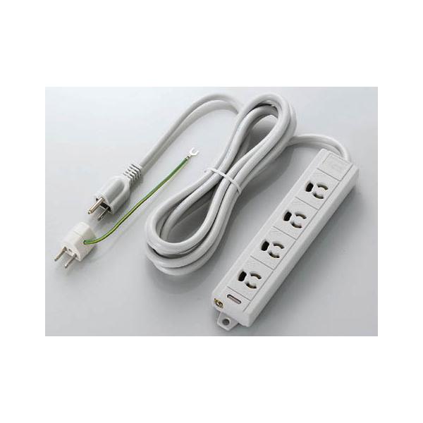 コンセント口数：4個口 電源スイッチ付き：スイッチなし ケーブル長さ：3m