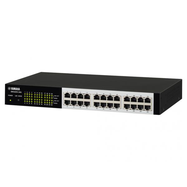 転送速度：10BASE-T(10Mbps)/100BASE-TX(100Mbps)/1000BASE-T(1000Mbps) ポート数：24