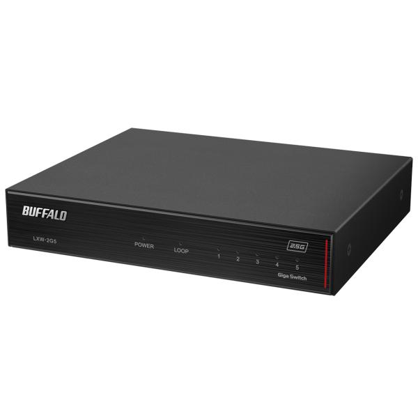 転送速度：100BASE-TX(100Mbps)/1000BASE-T(1000Mbps)/2.5GBASE-T(2500Mbps) ポート数：5