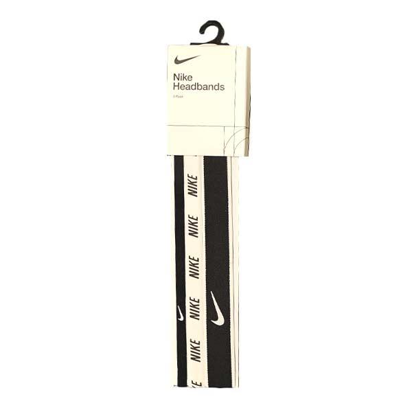 ナイキ(NIKE)/ミックス ワイズ ヘッドバンド 3パック ヘアバンド ヘアゴム スポーツ トレーニング 運動 ジム アクセサリー BN2074-930■カラー：930)ブラック/ホワイト/ブラック■素材：ナイロン65%、ポリウレタン35...