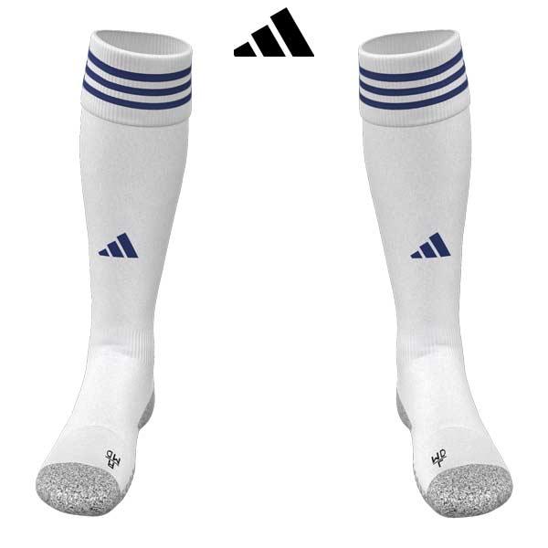 アディダス(adidas)/サッカーゲームストッキング/adi ソックス 23 3本線 靴下 HT6545-WHTRYB■アディダスカスタムソックス■ORMOTIONを搭載し素足のような履き心地を実現■左右の足にそれぞれ沿うよう設計■ハーフ...