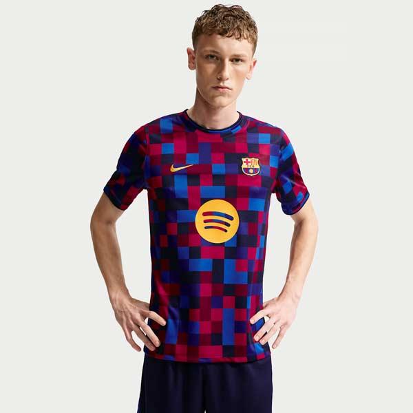 ナイキ(NIKE)/サッカー プラシャツ FCバルセロナ FCB バルサ プレマッチ シャツ Dri-FIT ショートスリーブ トレーニング BARCELONA II1667-621■速乾性に優れたFC バルセロナ プレマッチ トップで、チ...