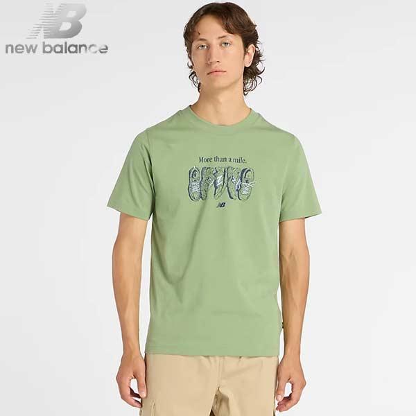 ニューバランス(New Balance)/ウエア マイラー Tシャツ Miler T-Shirt トレーニング スポーツ カジュアル 半袖 MT61778S-AAR■ランニングシューズのグラフィックTシャツ。ランニングの伝統と職人技を称える...