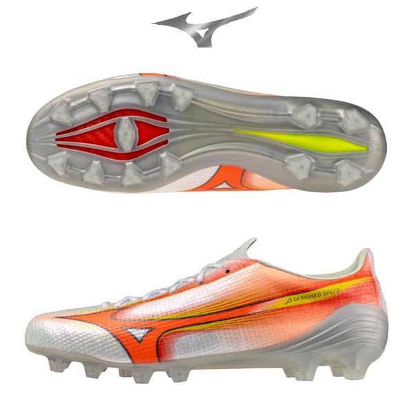 ミズノ(MIZUNO)/ミズノ アルファ 3 ジャパン MIZUNO α III JAPAN プリズムホワイト シューズ ALPHA フットボール 固定式 P1GA266054■プリズムホワイトパック■ニットが生む極上のフィットが爆発的スピ...