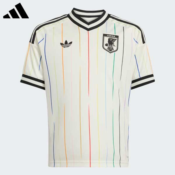 アディダス(adidas)/キッズ レプリカユニフォーム/日本代表 2026 W杯 アウェイ レプリカ ユニフォーム ネームなし 半袖 ホワイト VX205-JZ9700■「Colours Beyond the Horizon（垣根を超える...