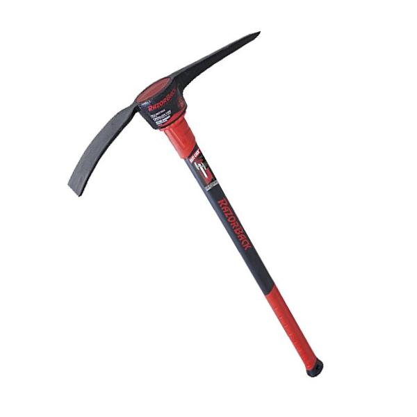 ■製品詳細■サイズ：L87ｘW39ｘD7(cm)ヘッド重量：約1.1kgAMERICAN MANUFACTURINGRazorBackピックマトック＃2.5は、2.5ポンドピックマトックヘッドと耐久性の高い34インチファイバーコアシャフトで...