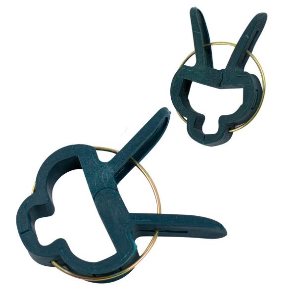 ■植物や苗の茎を支えるの適した園芸用クリップ■2種類のサイズが各10個入りで様々な植物に対応材質：プラスチック、スチール生産国：CHINA 【注意確認事項】輸入品につき、製品やパッケージの汚れや傷みがある場合があります。