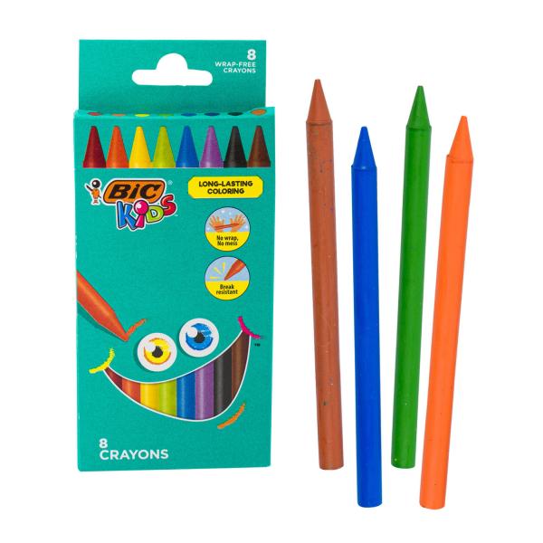 ■パッケージデザインも可愛らしい8色入りクレヨンセット■削りやすく、折れにくい設計素材：樹脂原産国：TUNISIA※輸入品につき時期によりパッケージデザイン等に変更がある場合があります。