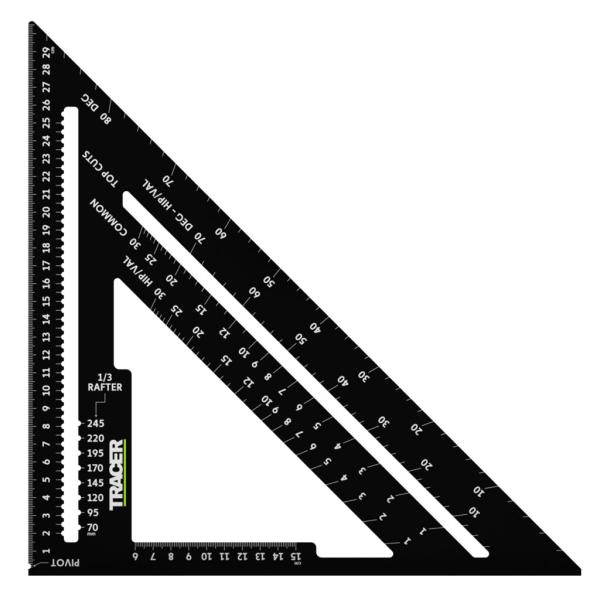TRACERのマーキングツールとも相性抜群、迅速かつ正確な計測ができるスクエア定規●PIVOTを使い回転させるだけでシンプルに0° - 90° 度をマーキング●3 つの計算済み角度マーキングガイド、水平および垂直定規付き●作業現場向けに作ら...