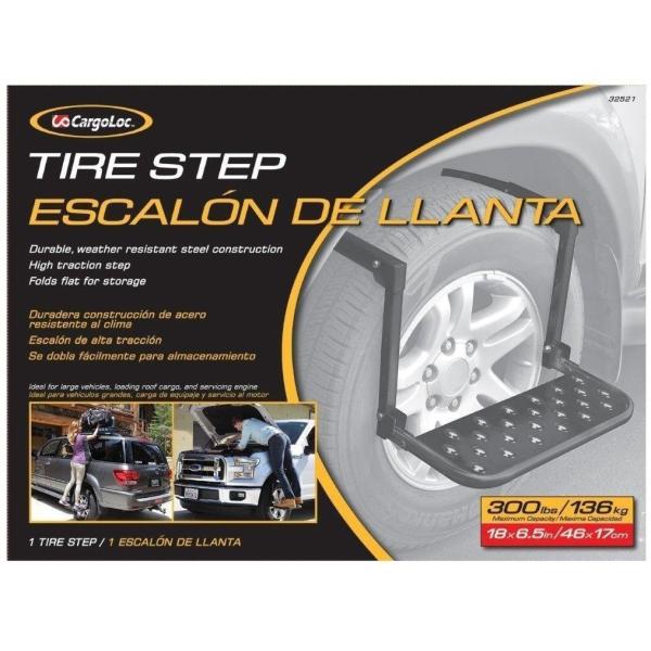 【製品詳細】整備や洗車、荷おろしに便利なタイヤステップ。様々なタイヤで利用できます。折りたたんで収納可能。最大荷重：136kg※タイヤのサイズ、車両の形状により利用できない場合があります。【注意事項】輸入品につき、製品やパッケージの汚れや傷...