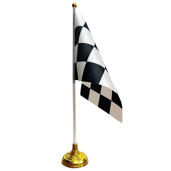 パレードやイベントでの使用や、机の上に飾れるスティック付きミニフラッグ。お得なスタンド付きセットです。            ・素材：ポリエステル（旗）、プラスチック（旗棒）      ・旗の大きさ：横約19cm×約14cm      ・旗...