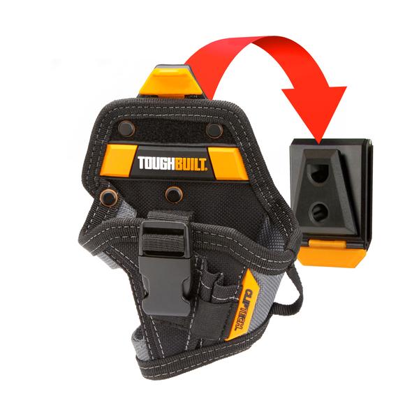 ・TOUGHBUILTヘビーデューティー仕様ホルスター。・特許取得のTOUGHBUILT ClipTech対応でベルトや壁などへ簡単に脱着可能。・コンパクトで機動性に優れた仕様。・電動ドリル/電動ドライバー用ストラップ付メインポケット、3つ...