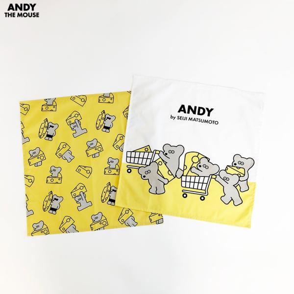 ねずみのANDY　アンディ　ANDY　ランチクロス【サイズ】W約 50 × 50cm【材質】コットン【生産国】中国お弁当のお供におすすめ◎ねずみのANDYのランチクロス。ランチボックスにちょうど良い、元気カラーはいかがですか。※商品画像につ...