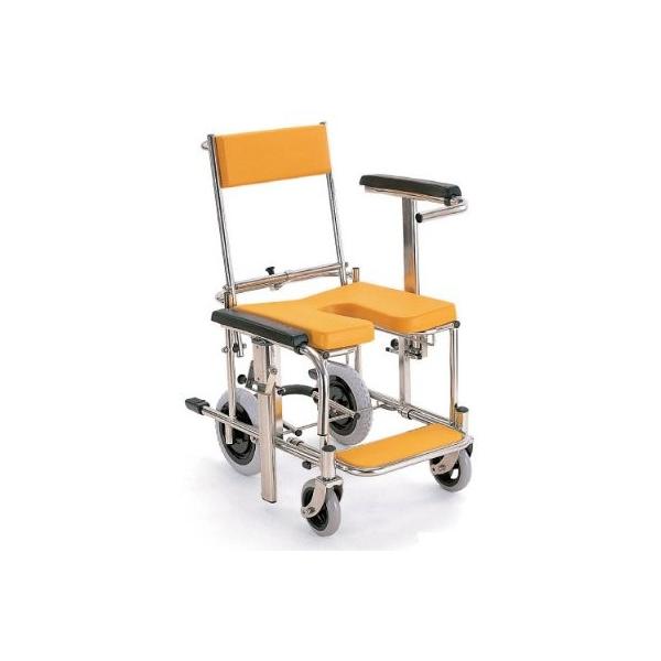 ●カワムラサイクルKSシリーズの家庭・在宅介護用シャワー用車いすです。●ご家庭でも使いやすい全幅49cm、コンパクトサイズ。●座シートは滑りにくいやわらか素材。クリありシートタイプ。●金属部はネジまで、さびに強いオールステンレス製で浴そうに...