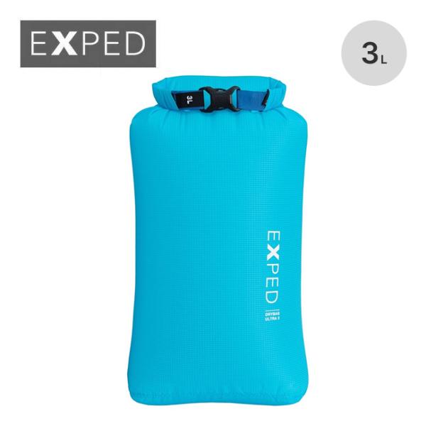 明るい色の防水かつ超軽量半透明ドライバッグ■ブランド名：EXPED ■商品名：ドライバッグウルトラ3 ■商品型番：397471-B11 ■カラー：ー ■サイズ：25 × 15 × 10 cm ■素材：ー ■重量：16 g ■容量：3 L ■...