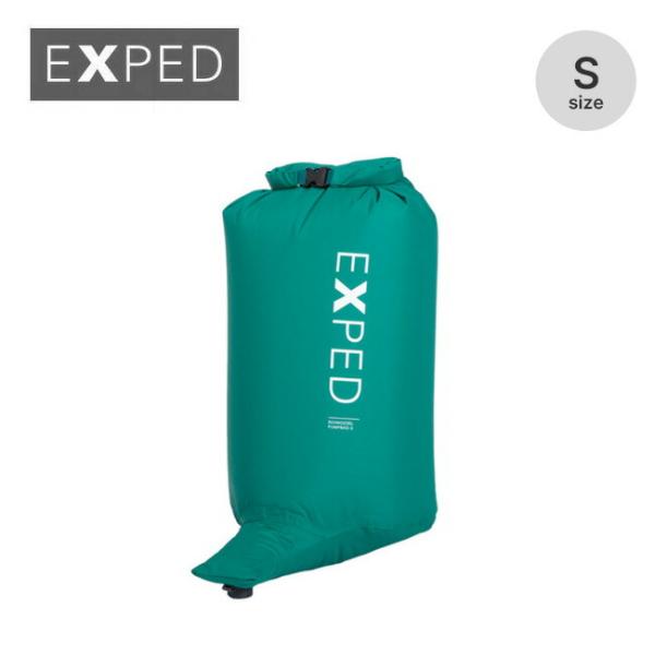 インフレータブルマット用のバッグとしても使えるポンプ■ブランド名：EXPED ■商品名：シュノッツェルポンプバッグ S ■商品型番：395734 ■カラー：パイン【395734-P72】 ■サイズ：60×20×17cm ■素材：70Dリップ...