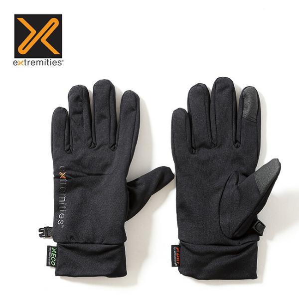耐久性、速乾性のあるストレッチ素材で、手触りは柔らかく使いやすいアイテムです。92％リサイクルポリエステルを使用。■ブランド名：extremities ■商品名：ウォータープルーフパワーライナーグローブ ■商品型番：22WPGR ■カラー：...