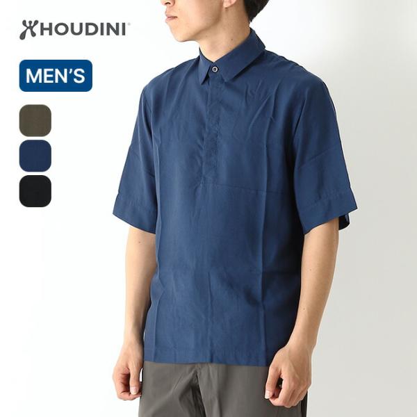 涼しくて風通しの良いテンセル リヨセル素材を使用した半袖ポロシャツ■ブランド名：HOUDINI ■商品名：ツリーポロシャツ メンズ ■商品型番：860009 ■カラー：ドーングリーン【860009-A60】,ビッグブルーライト【860009...