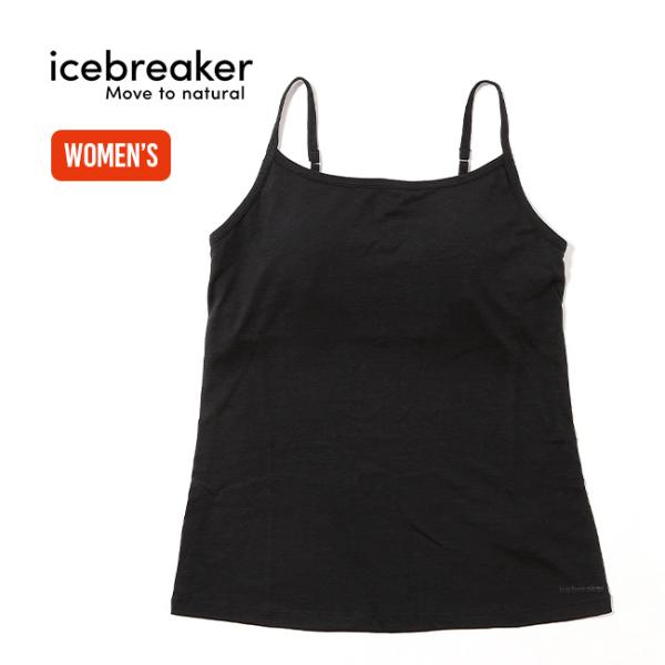 薄手で一年中着られる、やさしいフィット感のブラキャミ■ブランド名：Icebreaker ■商品名：メリノ150サイレンブラキャミ【ウィメンズ】 ■商品型番：IUW0A56BL ■カラー：ブラック【IUW0A56BL01】 ■サイズ：XS,S...