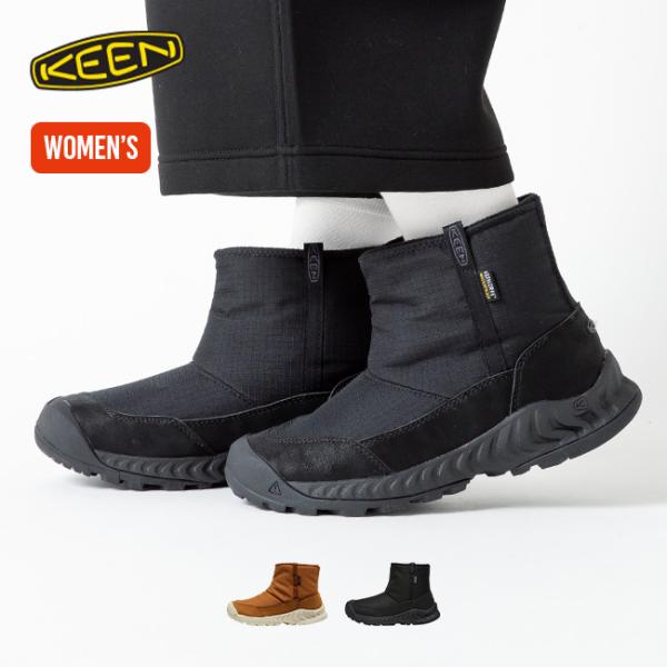 万人受けするフィット感と冬の寒さにも快適な履き心地のパフブーツ。■ブランド名：KEEN ■商品名：フッドネクシスプル オンWP【ウィメンズ】 ■商品型番：― ■カラー：ローステッドぺカン／バーチ【1031068】,ブラック／ブラック【102...